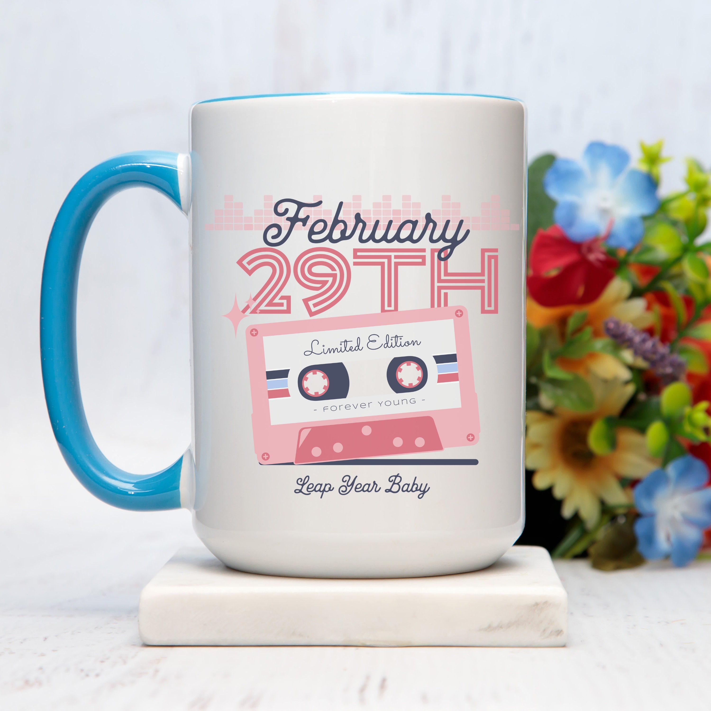 Vintage Leap Year Baby Mug Pink Leap Year Coffee Cup Leap Year 2024 ...