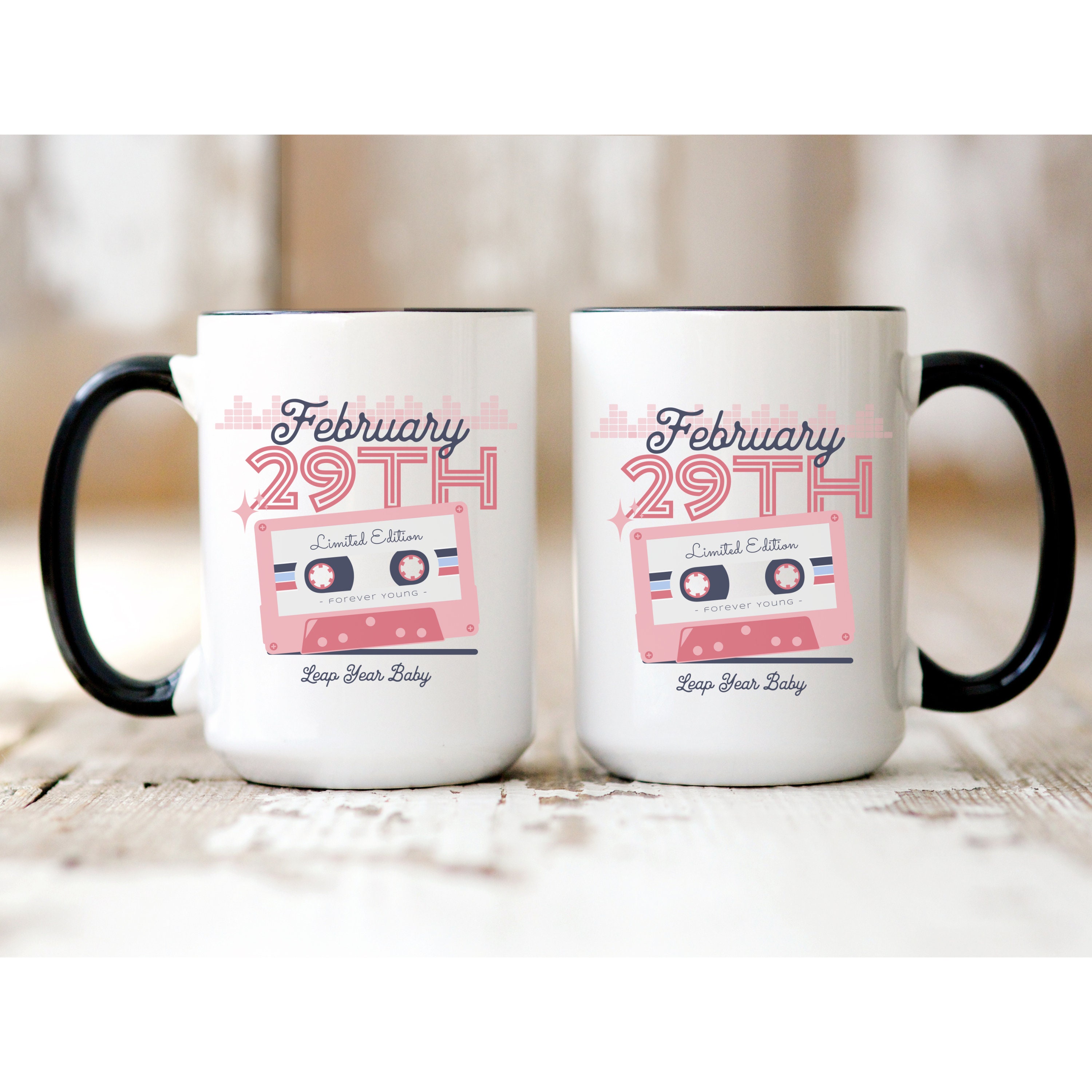 Vintage Leap Year Baby Mug Pink Leap Year Coffee Cup Leap Year 2024 ...