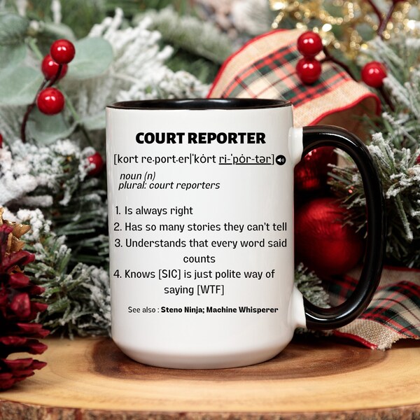 Court Reporter - Etsy