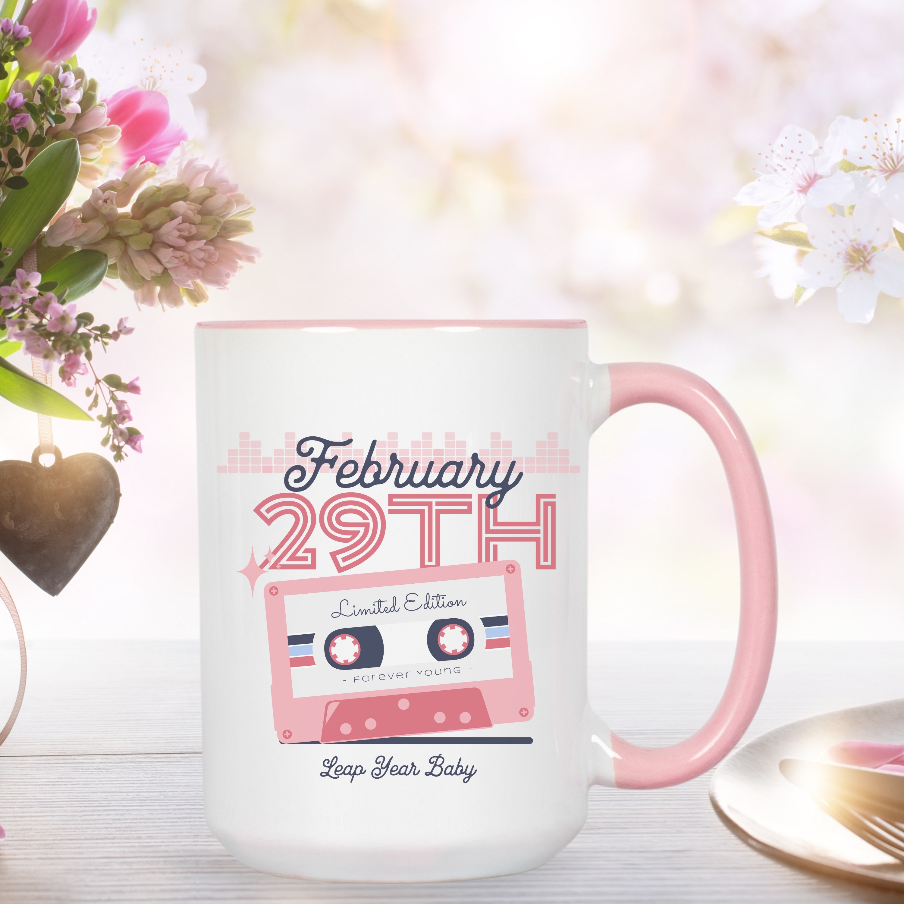 Vintage Leap Year Baby Mug Pink Leap Year Coffee Cup Leap Year 2024 ...