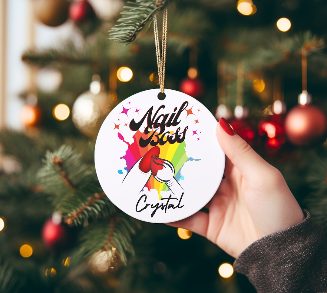Nail Tech Christmas Ornament, Nail Tech Gifts, Gift for Nail Tech ...