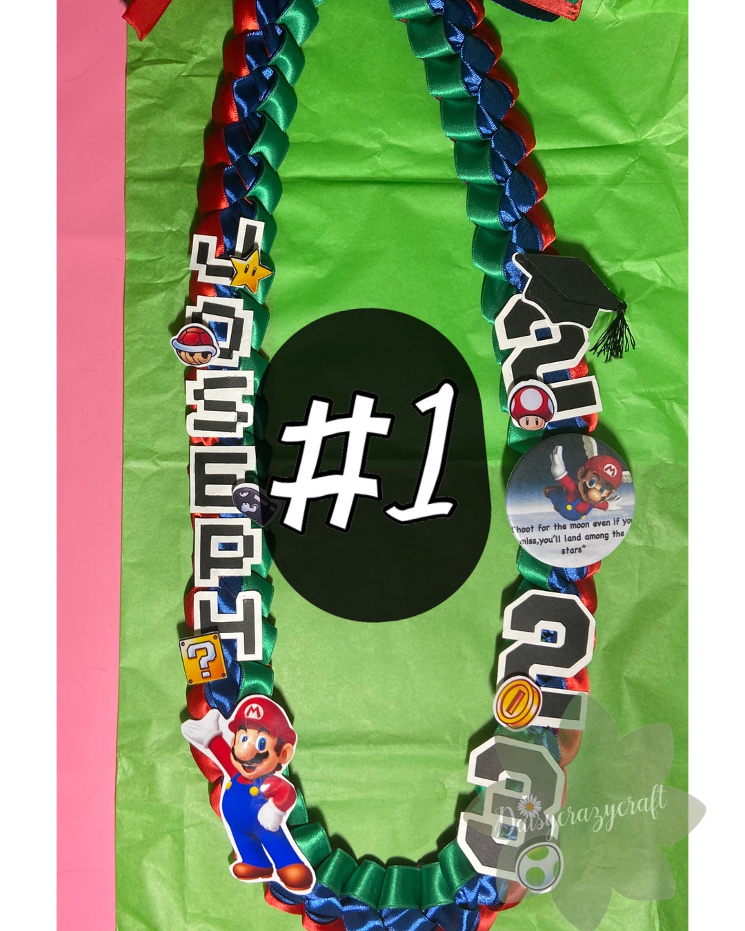 Handmade 2023 Custom Graduation Lei Mario Theme - Etsy
