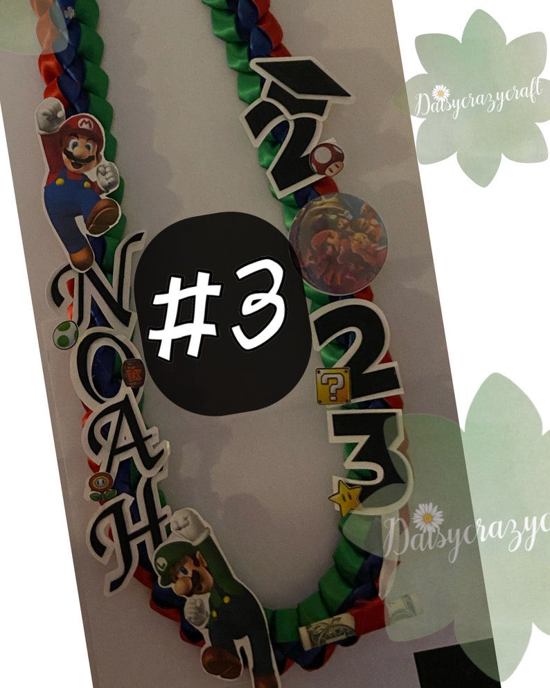 Handmade 2023 Custom Graduation Lei Mario Theme - Etsy