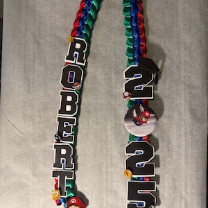 Handmade Custom Graduation Lei Mario Theme - Etsy
