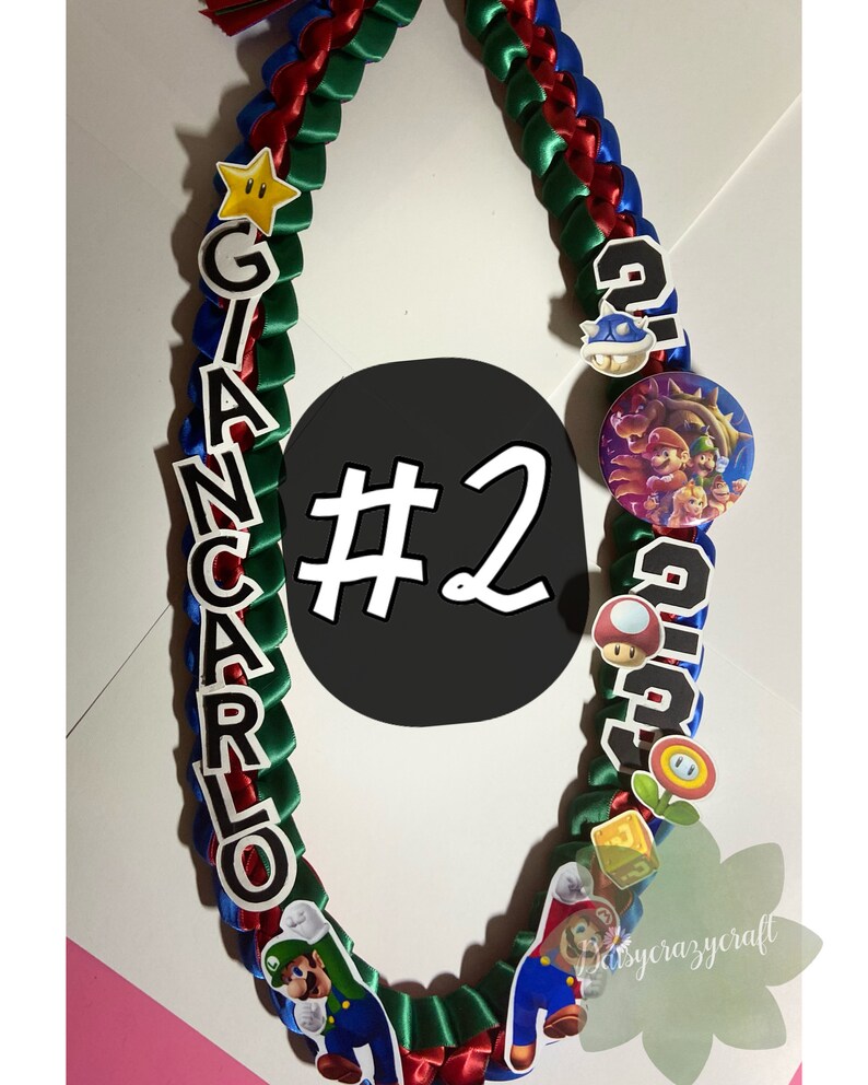 Handmade 2023 Custom Graduation Lei Mario Theme - Etsy