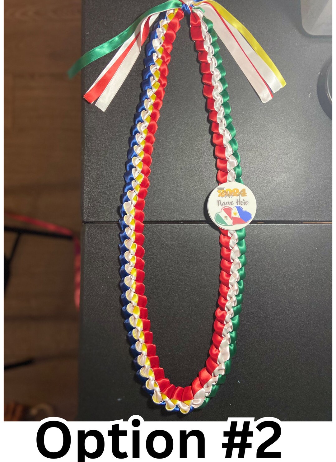 Mexican American Lei W Customize Nameheart Flags could - Etsy