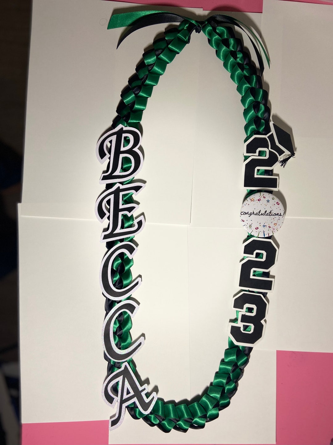 Graduation Leí 2 Colors With Customize Pin Any Character or - Etsy