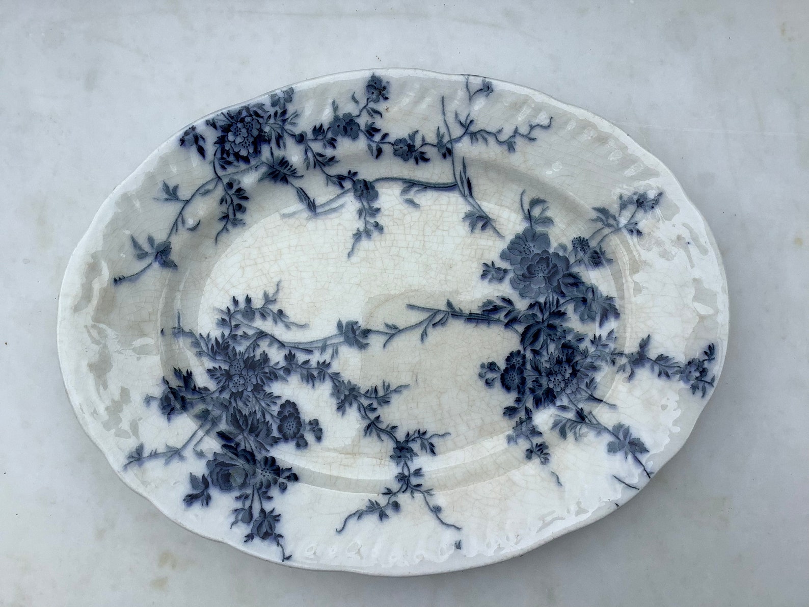 Royal Semi Porcelain Princess Pattern Booths England Oval - Etsy