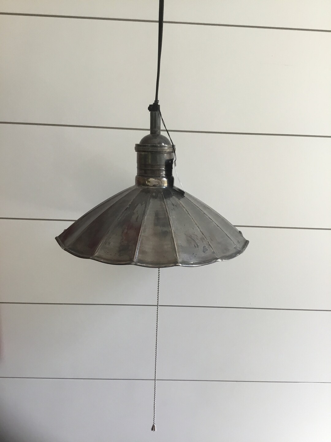 Two Metal Scallop Edge Light Fixtures Creative Co-op - Etsy