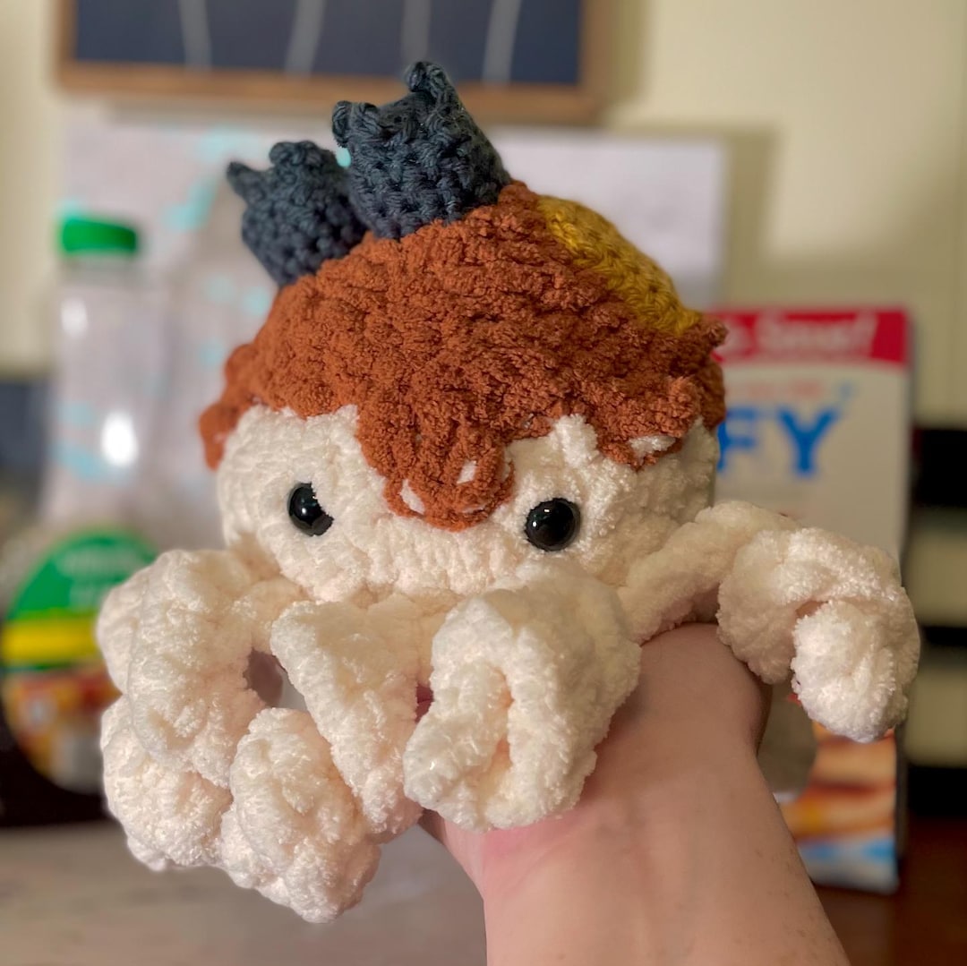 Blueberry Pancake - Large Soft Handmade Crochet Octopus Plush - Etsy