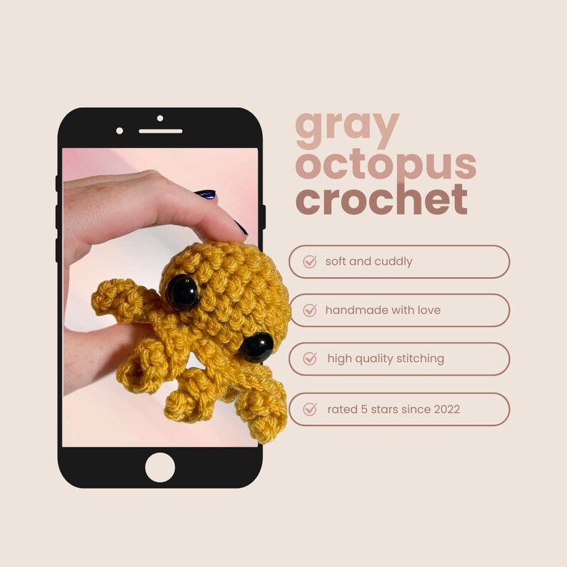 Blueberry Pancake - Large Soft Handmade Crochet Octopus Plush - Etsy