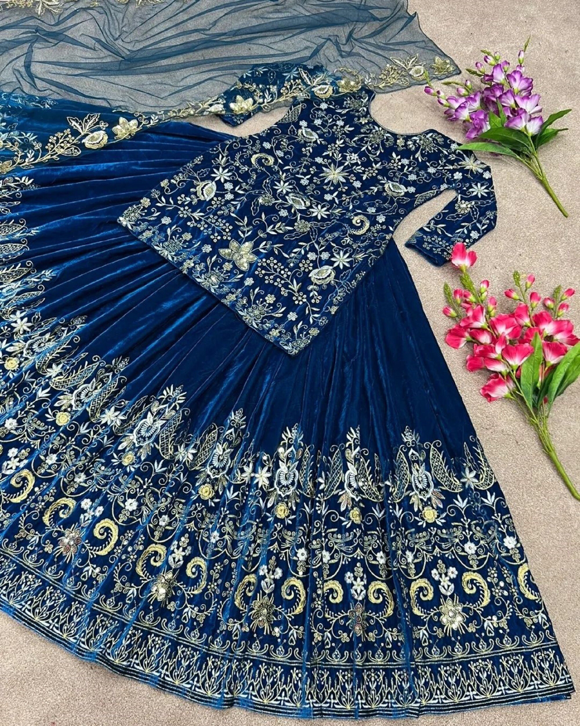 Beautiful Designer Sharara Suit for Women, Indian Wedding Mehendi ...