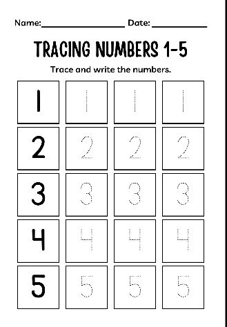 Preschool Learning Worksheets - Etsy