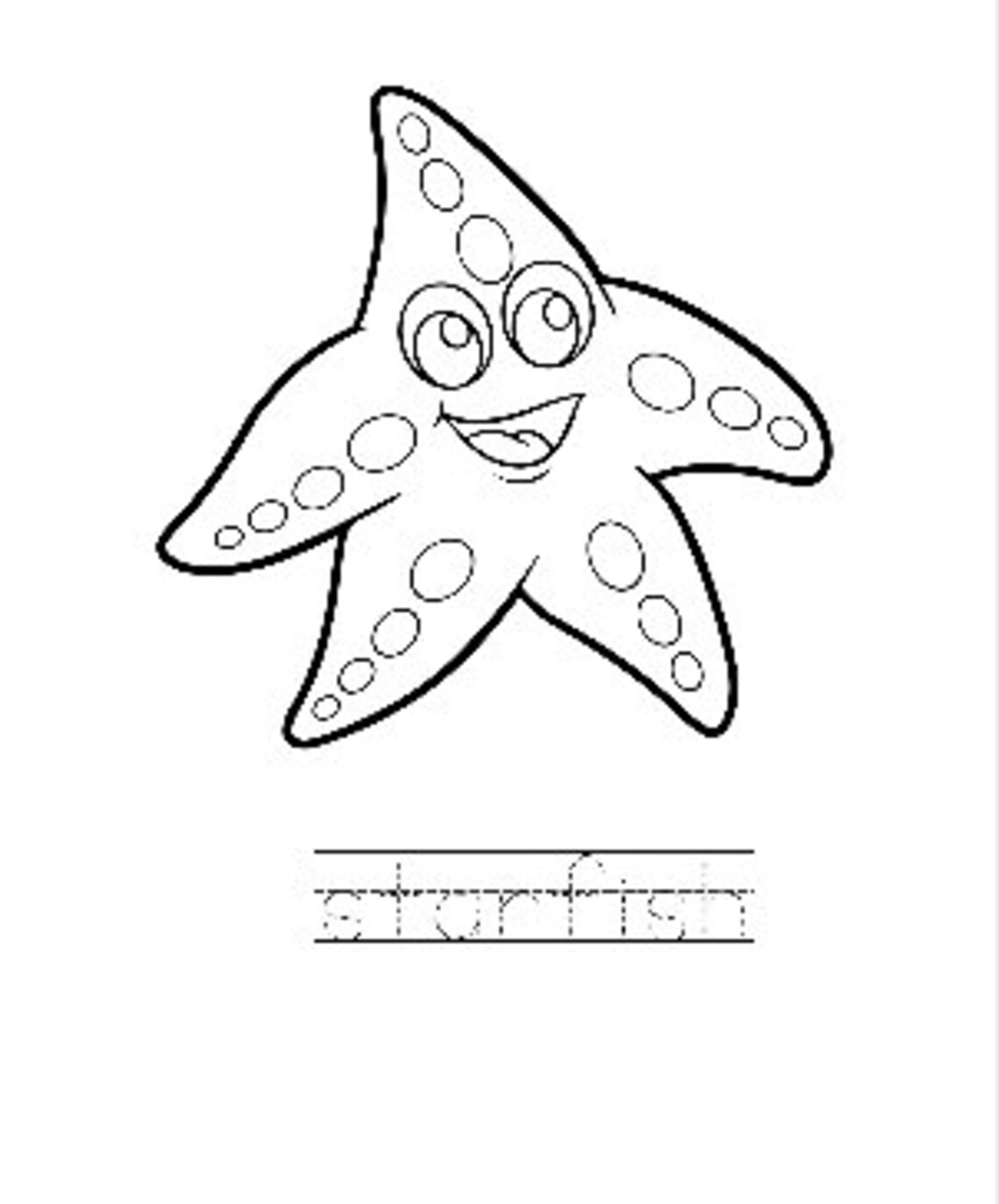 Sea Animals Coloring Worksheets With Names - Etsy