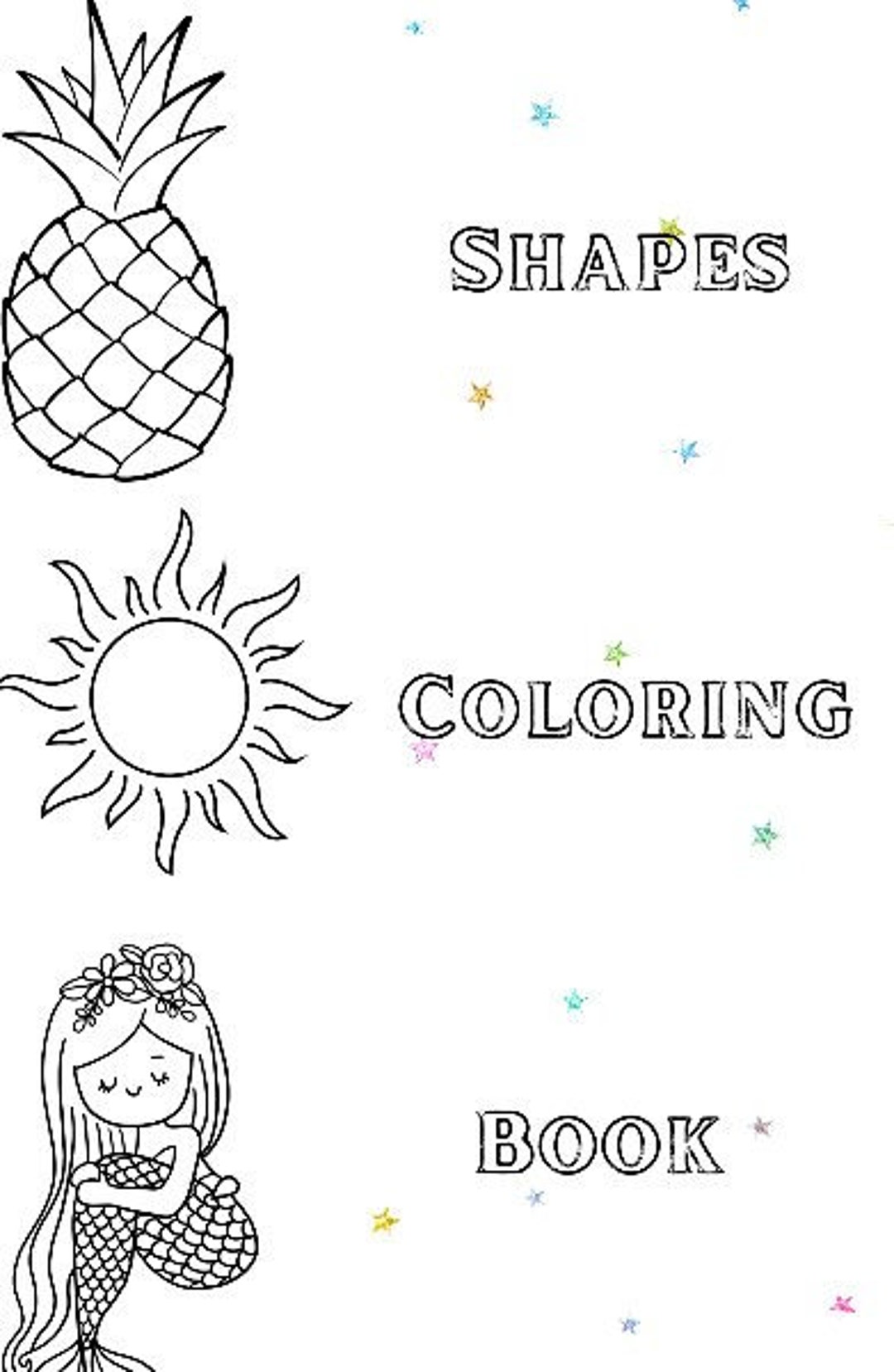Shapes Coloring Worksheets - Etsy