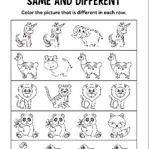 Preschool Learning Worksheets - Etsy