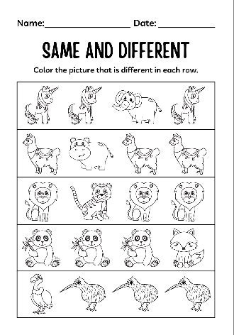 Preschool Learning Worksheets - Etsy