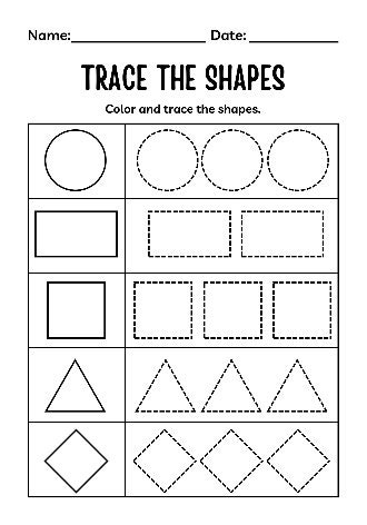 Preschool Learning Worksheets - Etsy