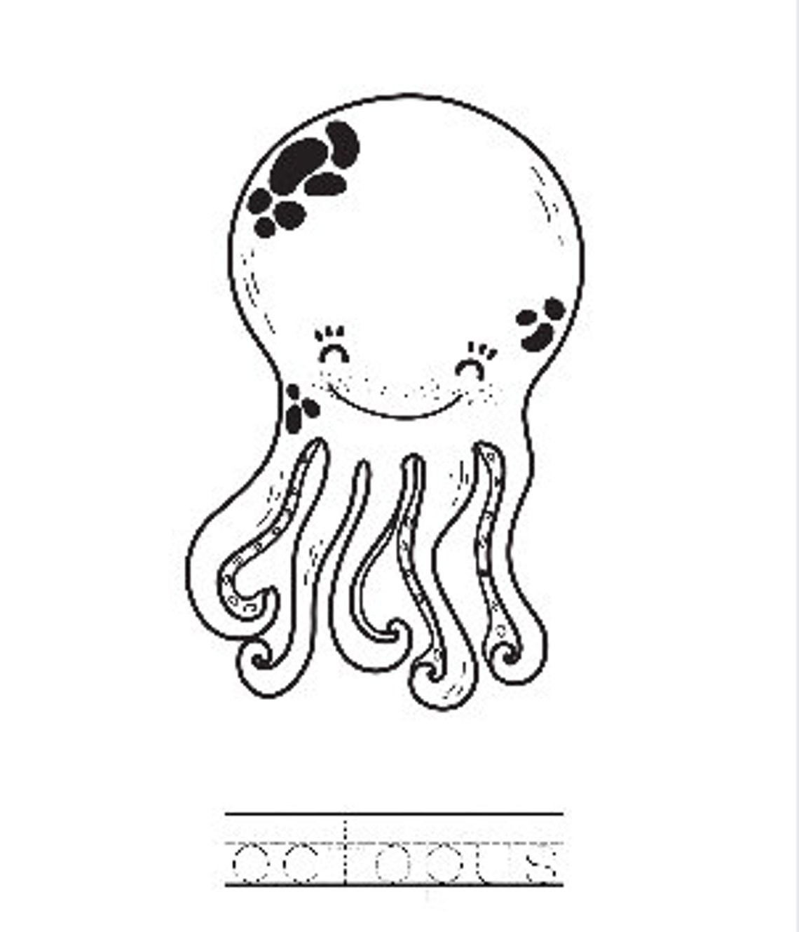 Sea Animals Coloring Worksheets With Names - Etsy