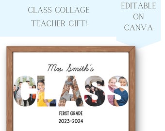 Teacher Photo Custom Editable Appreciation Gift From Student Photo ...