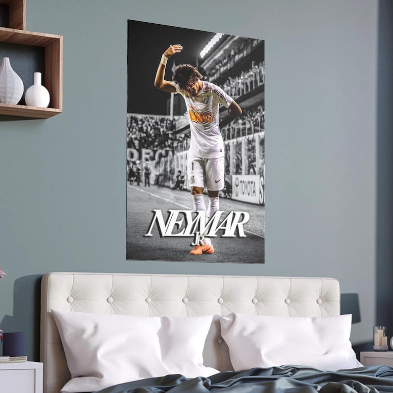Neymar Jr Santos Wall Poster - Etsy