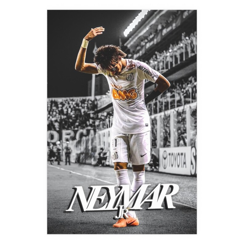 Neymar Jr Santos Wall Poster - Etsy