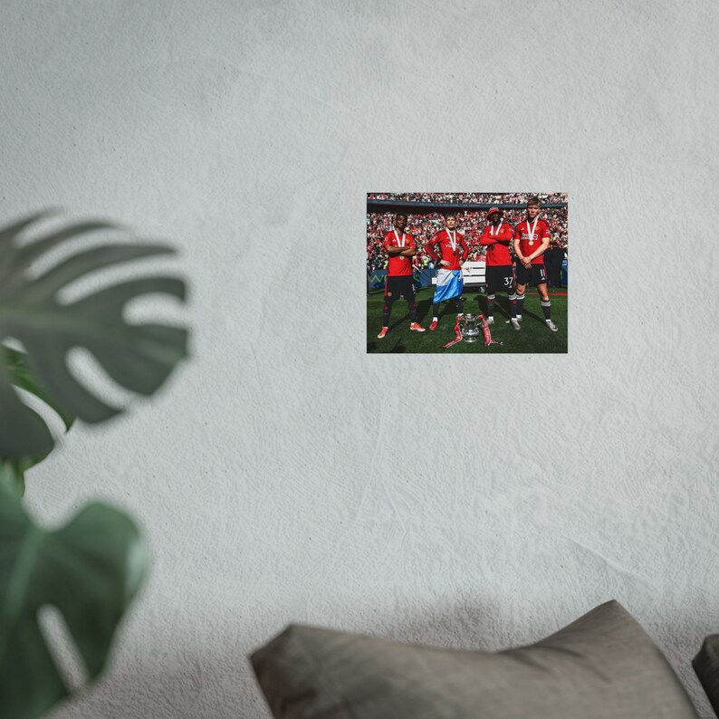 Garnacho Maino Hoejlund Diallo Fa Cup Trophy Winners Fine Art Posters ...