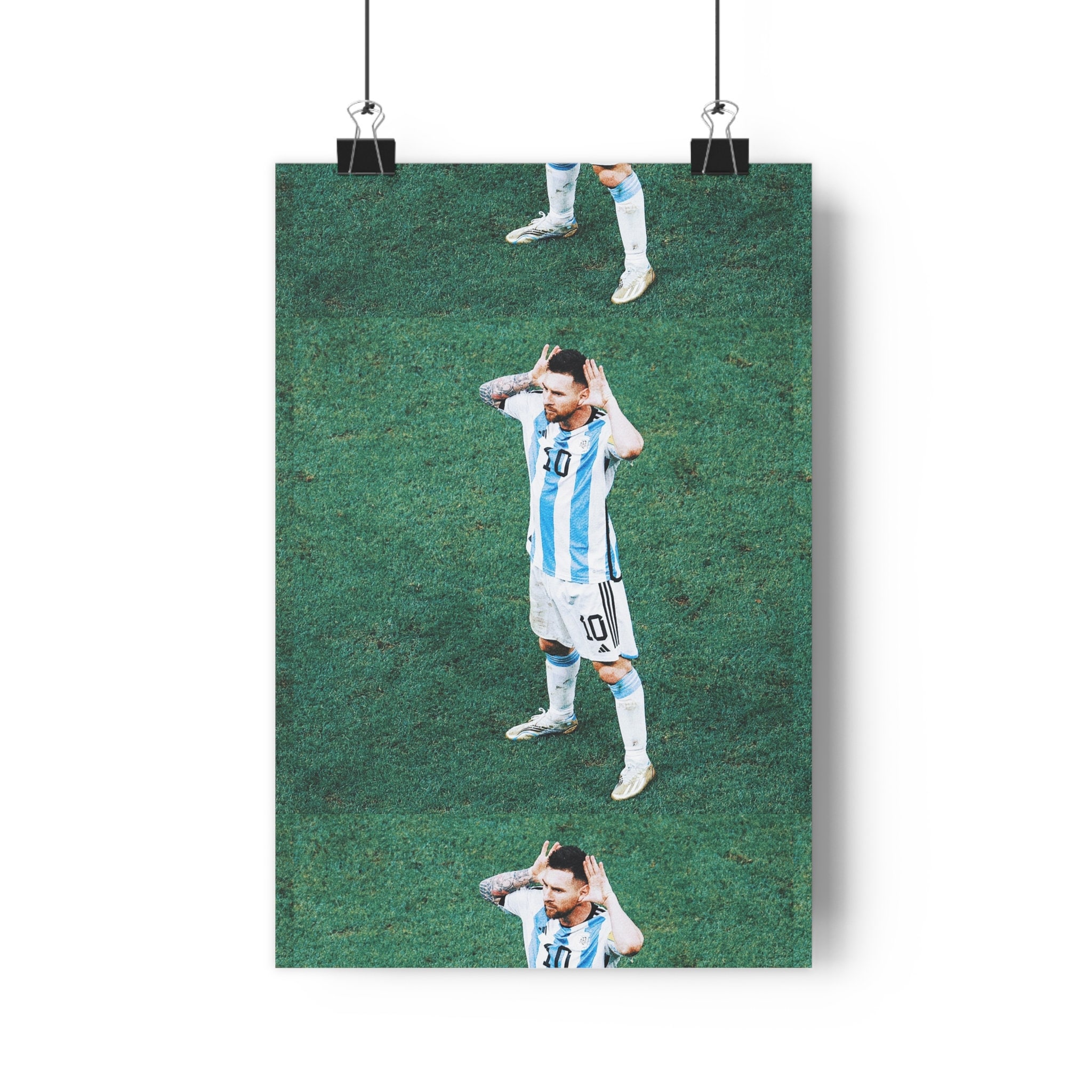 Lionel Messi Cupping Ears as World Cup 2022 Paper Poster - Etsy