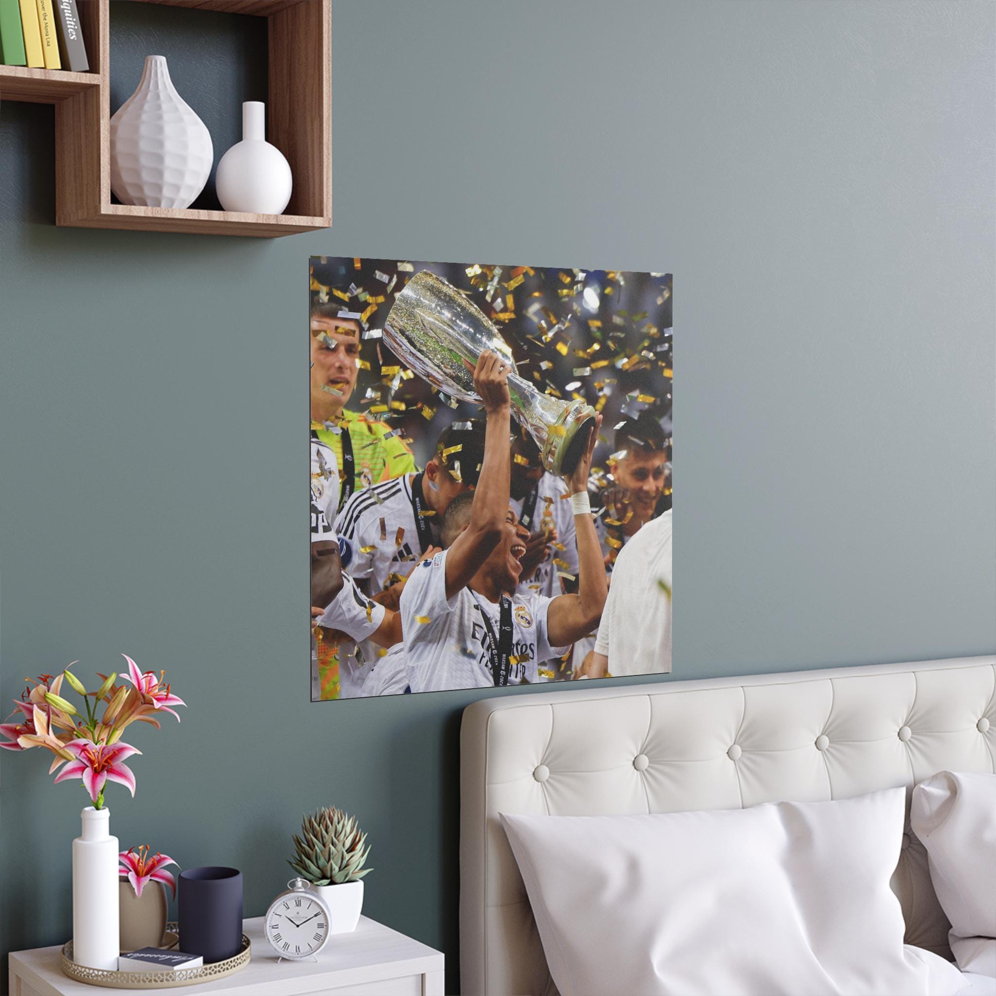 Kylian Mbappe Trophy Celebration Real Madrid Poster - Etsy