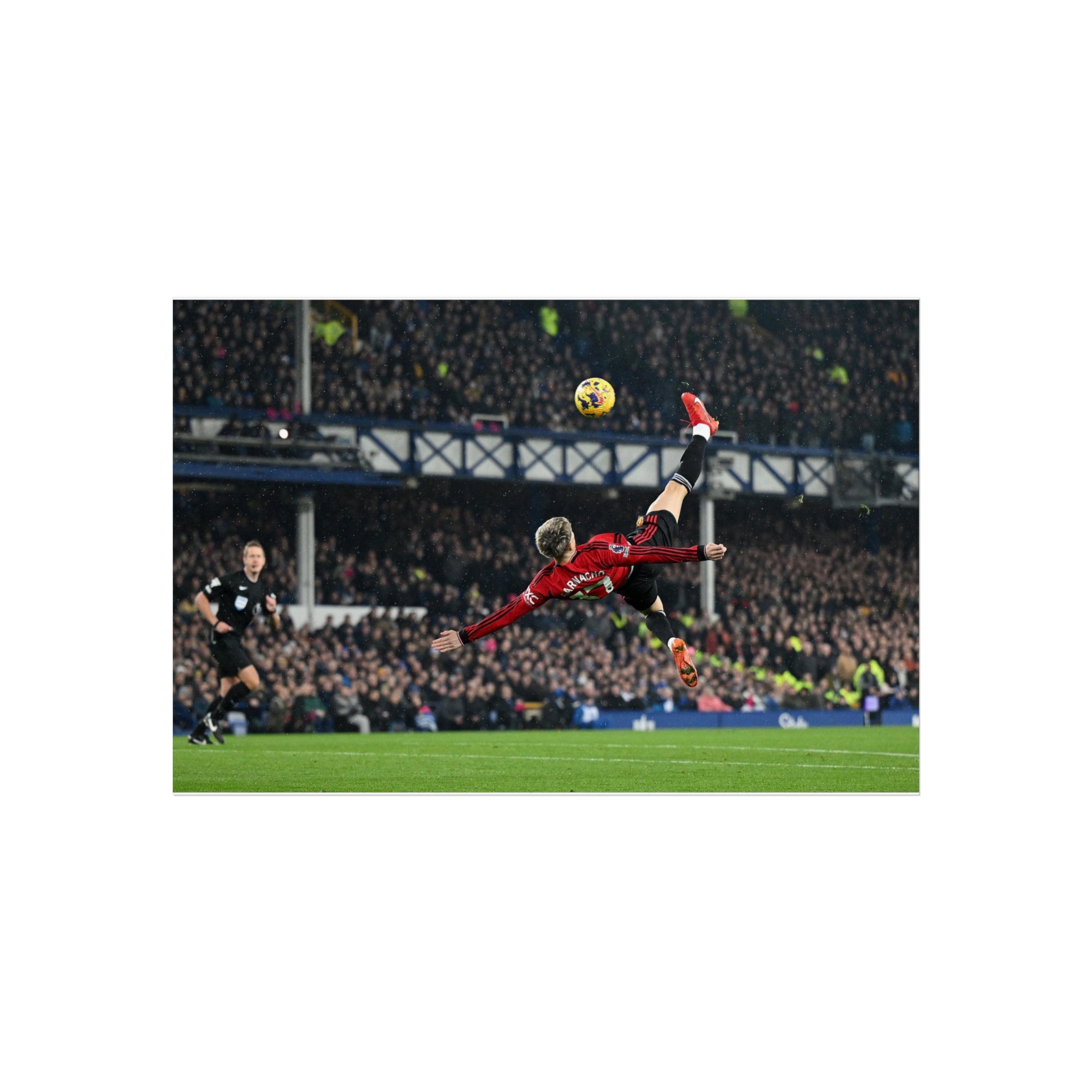 Garnacho Bicycle Kick Goal for Manchester United Fine Art Posters - Etsy
