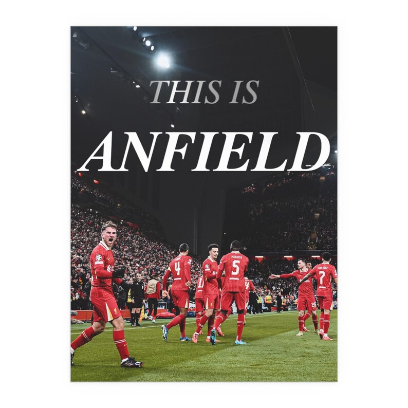 Anfield Stadium Mac Allister Liverpool FC Posters - Etsy