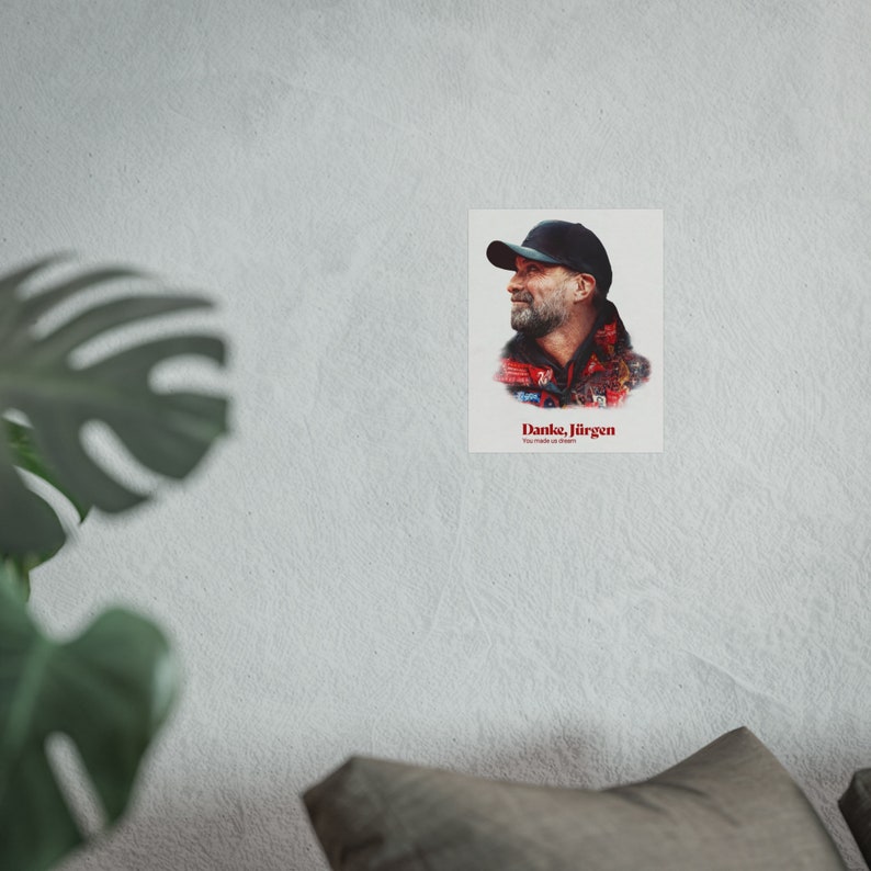 Jurgen Klopp Danke Poster Fine Art Posters - Etsy