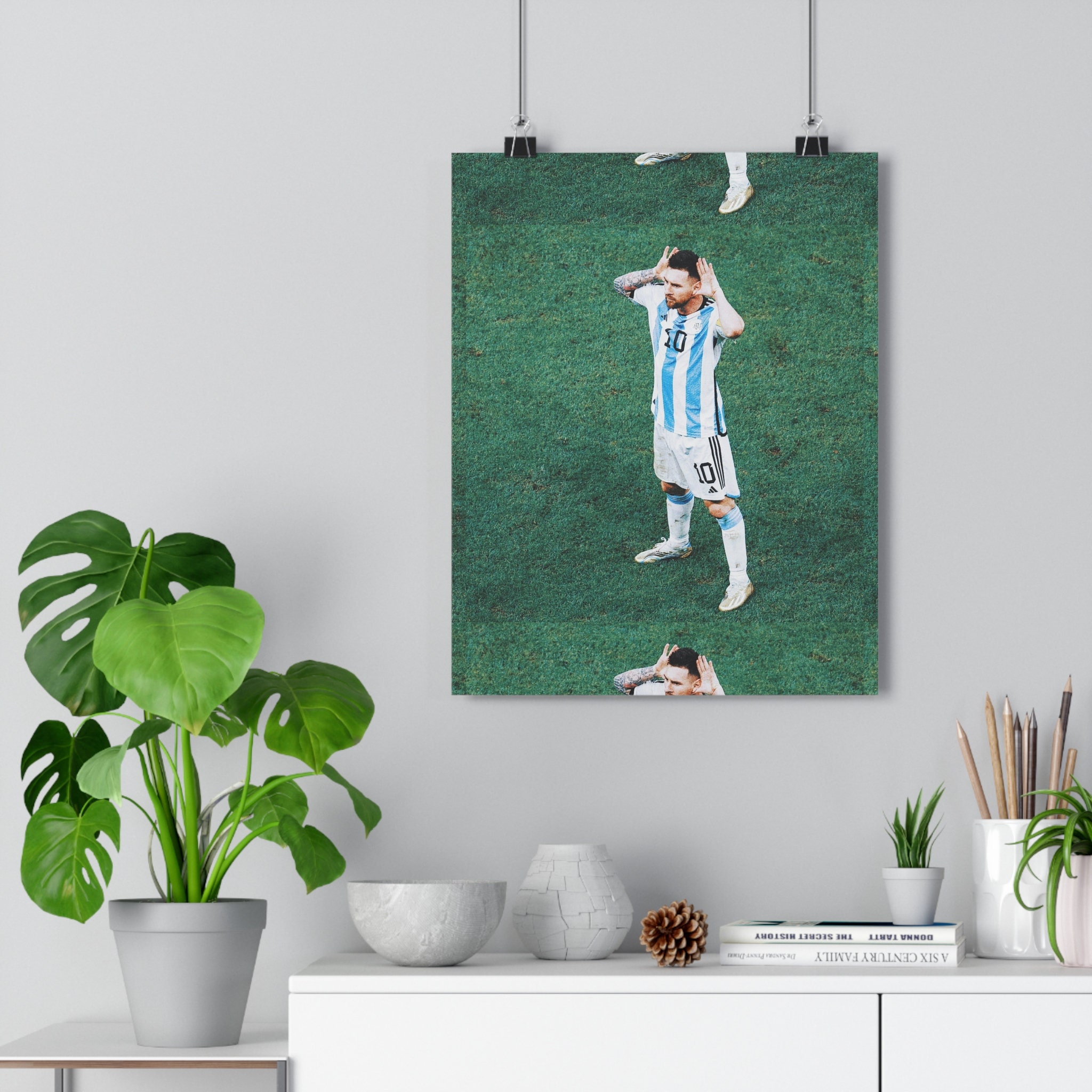 Lionel Messi Cupping Ears as World Cup 2022 Paper Poster - Etsy