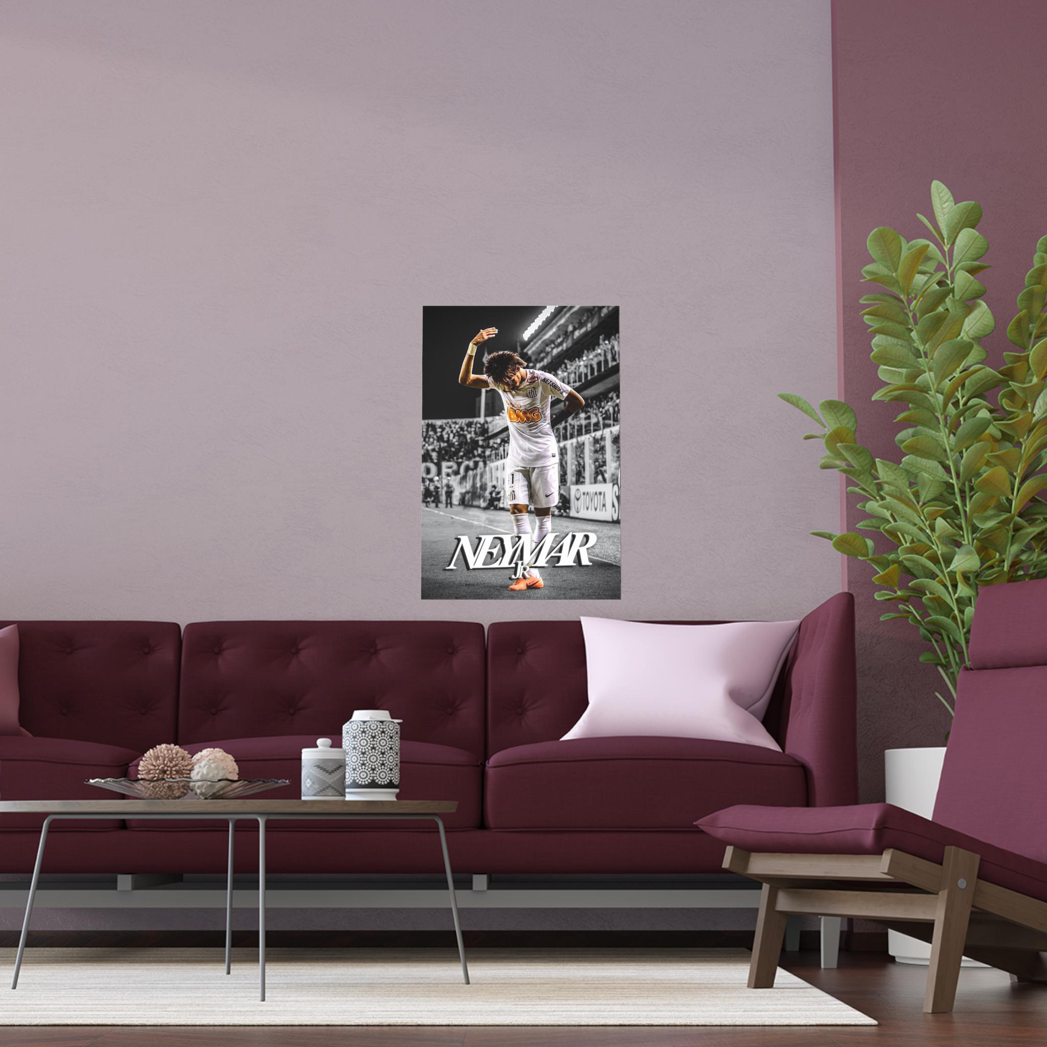 Neymar Jr Santos Wall Poster - Etsy