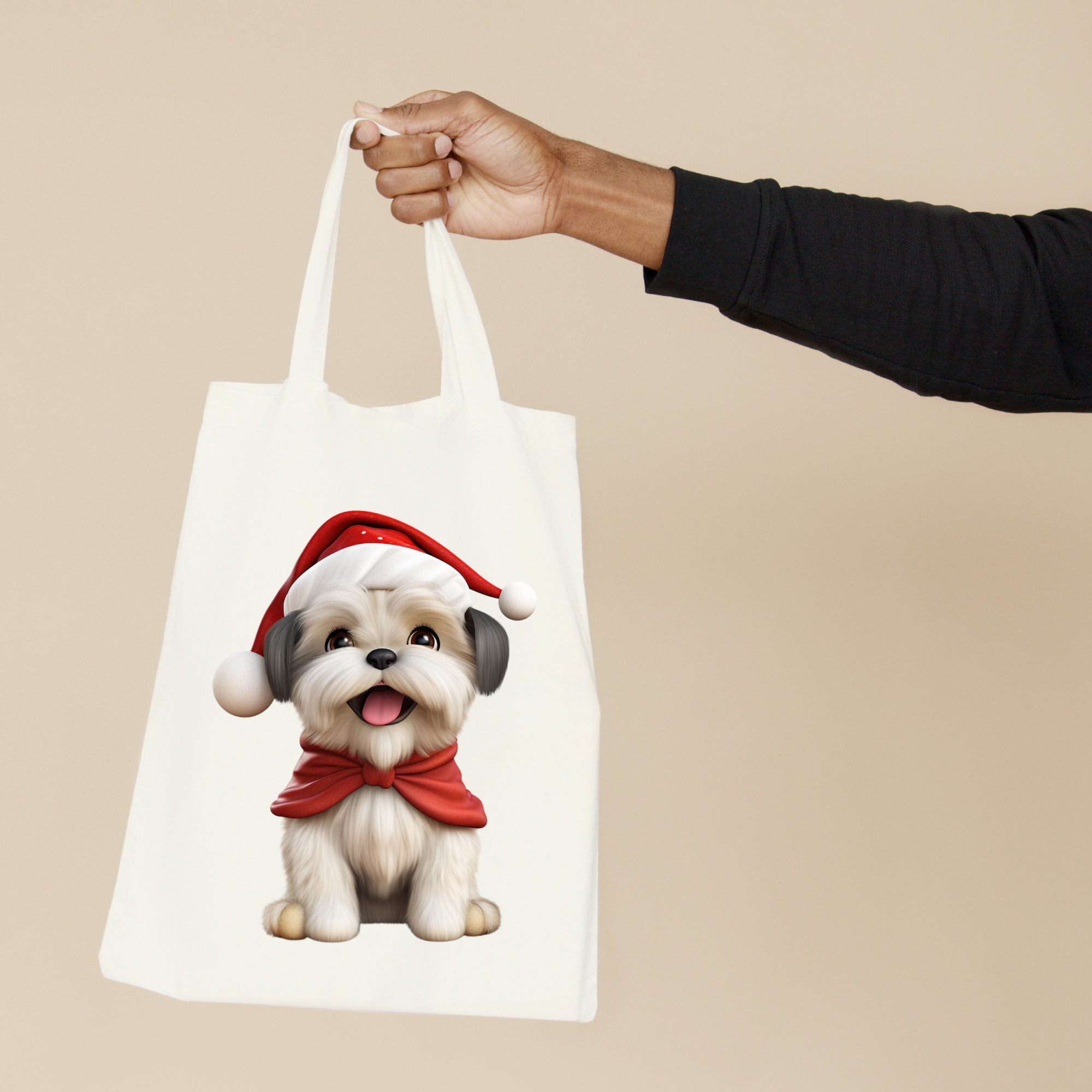 Santa Dog 3D Clipart - PNG - Digital Download - , Dogs and Cats in ...