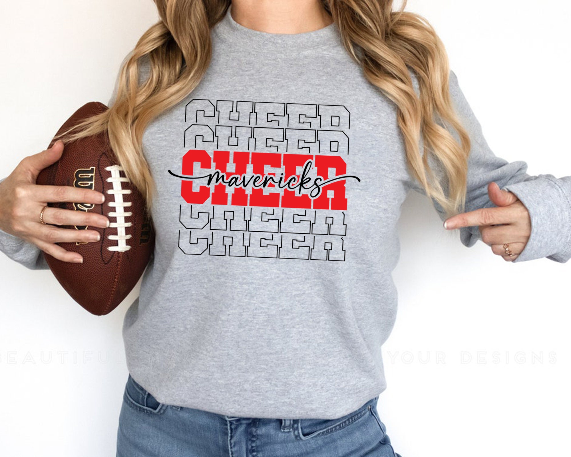 Mavericks Cheer Svg Stacked Cheer svg Descarga digital - Etsy México