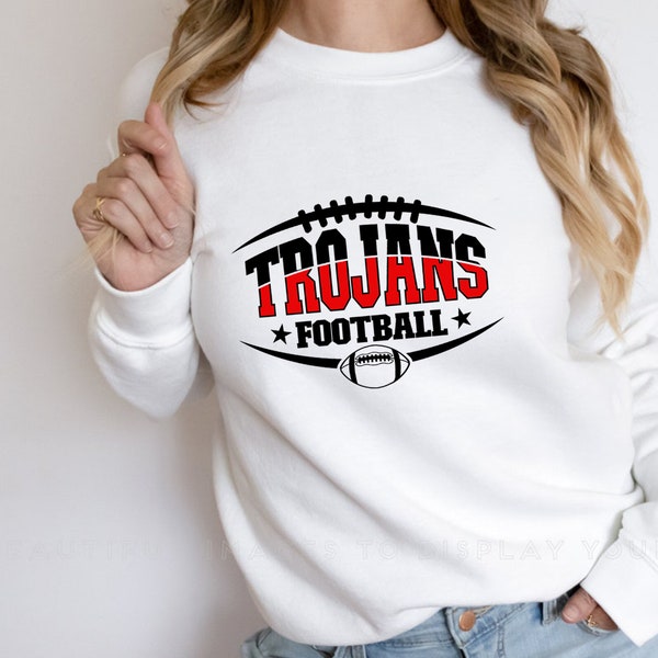 Trojans Football Svg - Etsy