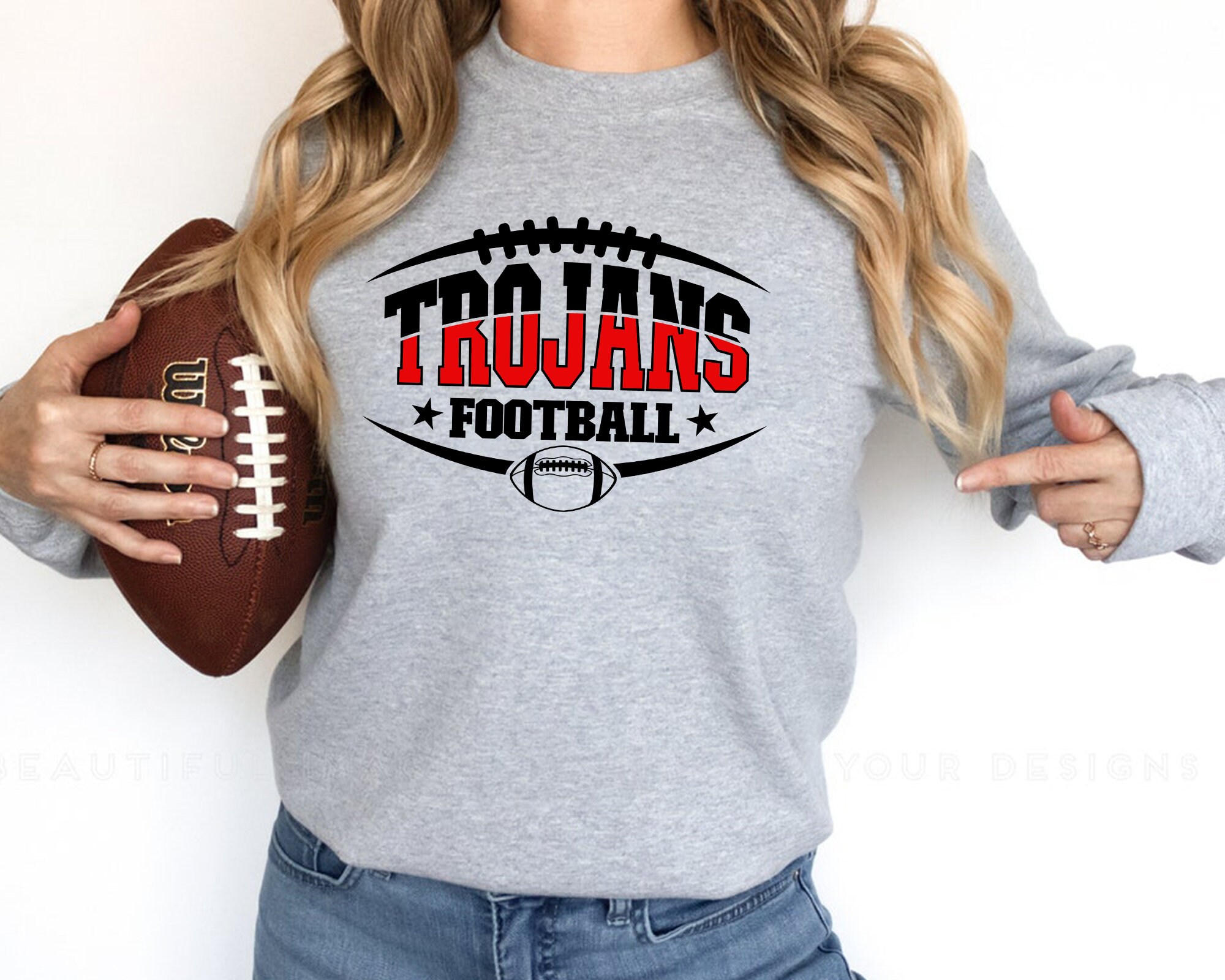 Trojans Football Svg Trojans Mascot Digital File School - Etsy