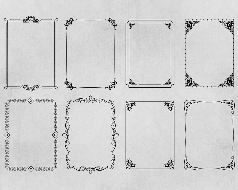 75 Rahmen SVG Bundle Rechteck Rahmen SVG digitaler Download - Etsy Schweiz