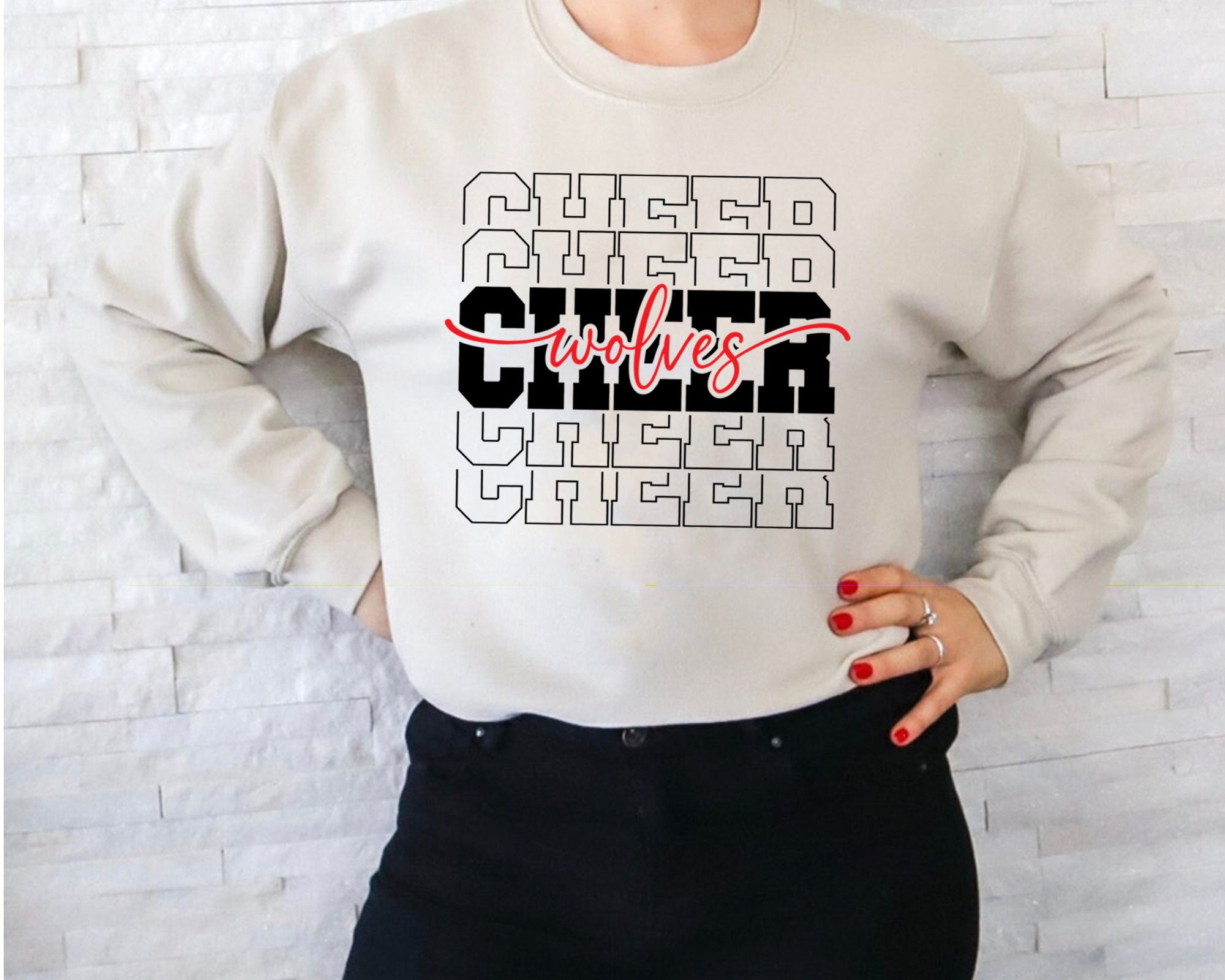 Wolves Cheer Svg Stacked Cheer svg Descarga digital Mascota - Etsy España