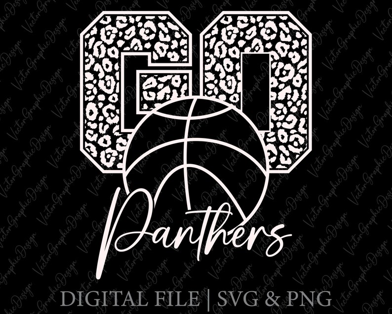 Go Panthers Svg Cheetah Svg Basketball Svg Go Team Svg - Etsy