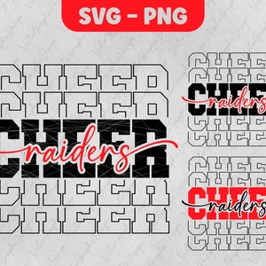 Raiders Cheer Svg Stacked Cheer Svg Digital Download - Etsy