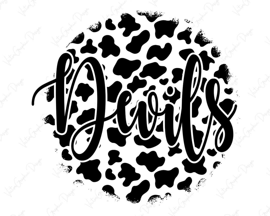 Devils Cow Mascot Svg School Mascot Digital Download Team - Etsy