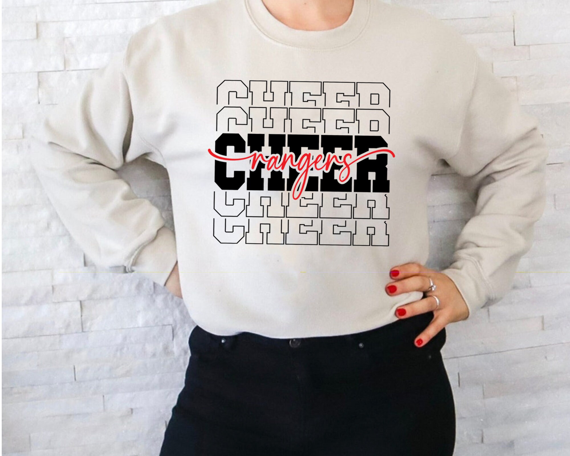 Rangers Cheer Svg Stacked Cheer Svg Digital Download - Etsy