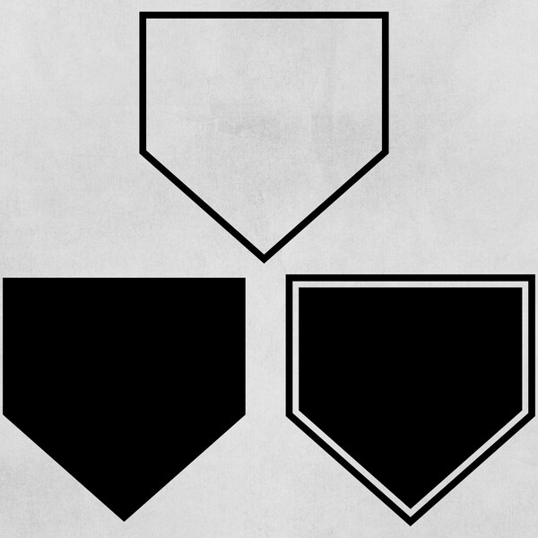Outline Home Plate - Etsy