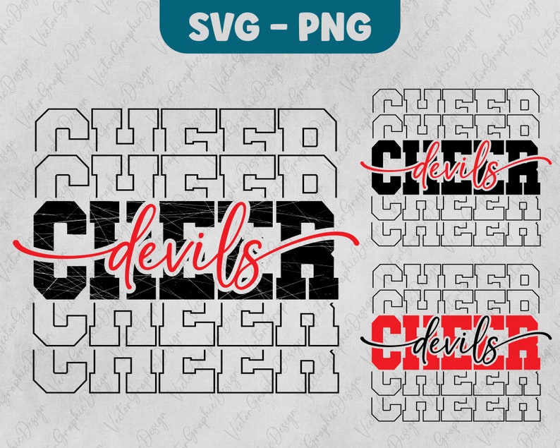 Devils Cheer Svg Stacked Cheer Svg Digital Download Devils - Etsy UK