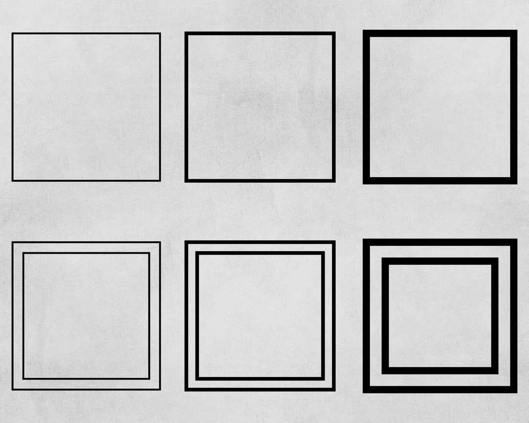 6 Square Frame Svg Digital Download Square Svg Square Frame - Etsy ...