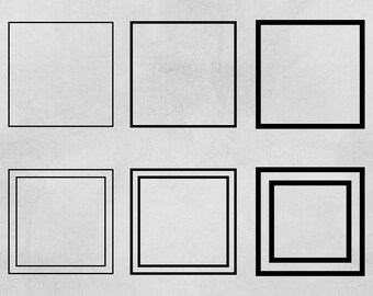 Square Outline Svg - Etsy