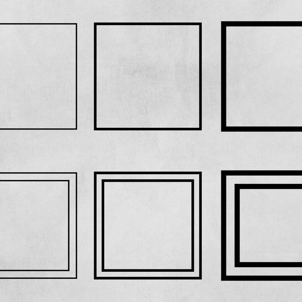 Square Outline Svg - Etsy