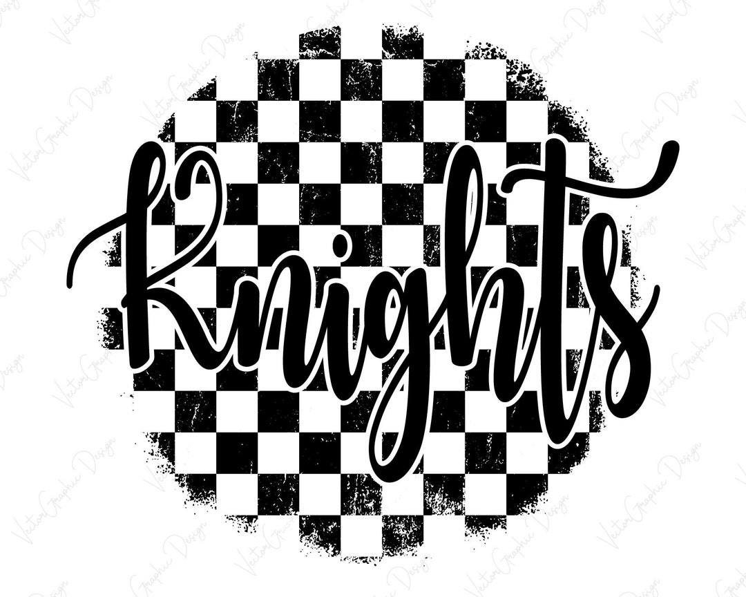 Knights Checkered Svg, School Mascot, Digital Download, Team Shirt Svg ...